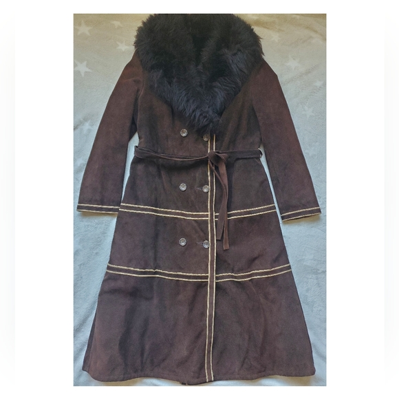 Unique Vintage | Jackets & Coats | Vintage Suede Long Coat | Poshmark